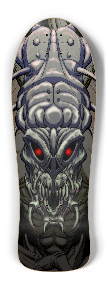 demon skull mono Old School Shape by Jacoboards