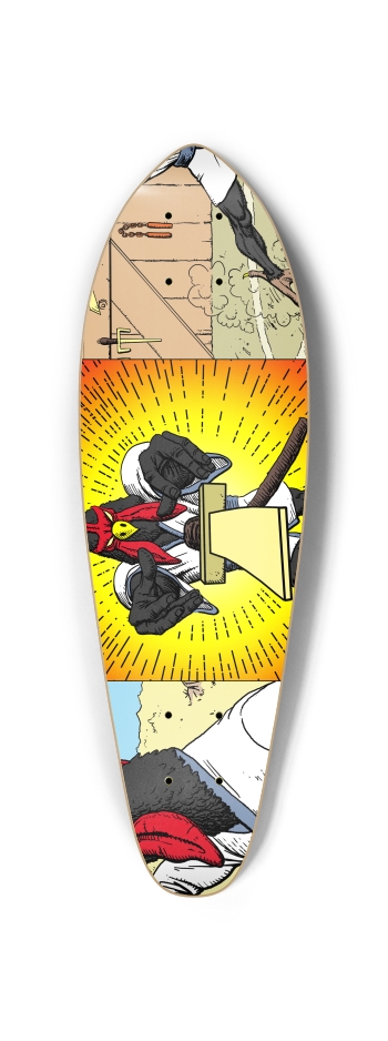 chicken tales Mini Cruiser by Jacoboards