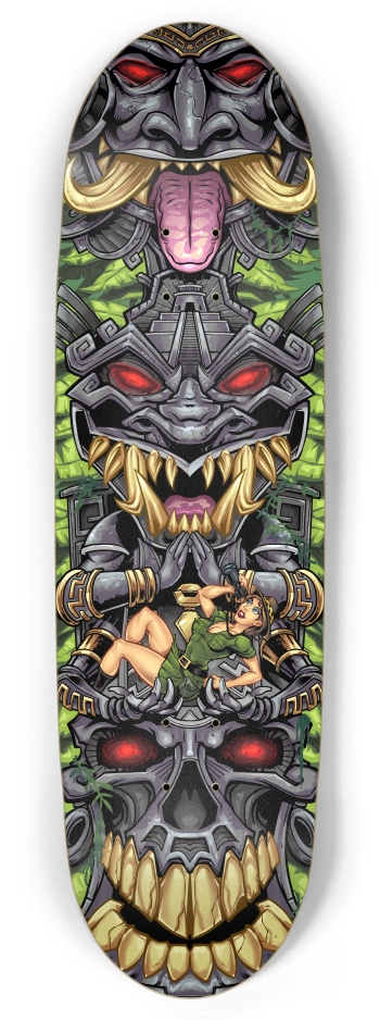 Aztec Totem Football Shape by Flyland Designs
