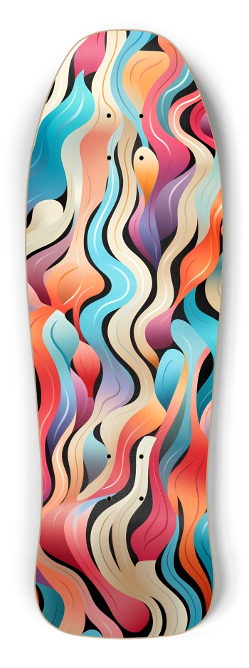 Colorful Waves Shredder Shape by Alleycat Planks