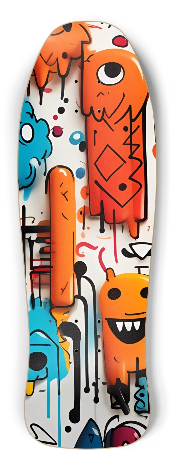 Weird AI Graffiti 2 Shredder Shape by Alleycat Planks