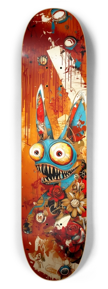 Rabbit monster 7-5/8 Skateboard Deck by CREEDS